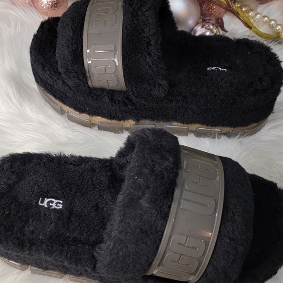 UGG | Shoes | Ugg Womens Fluffita Clear Platform Slides Brand New ...